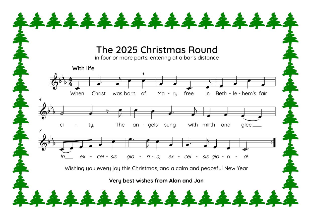 Newsletter 18: Christmas 2025 - alanbullard.co.uk
